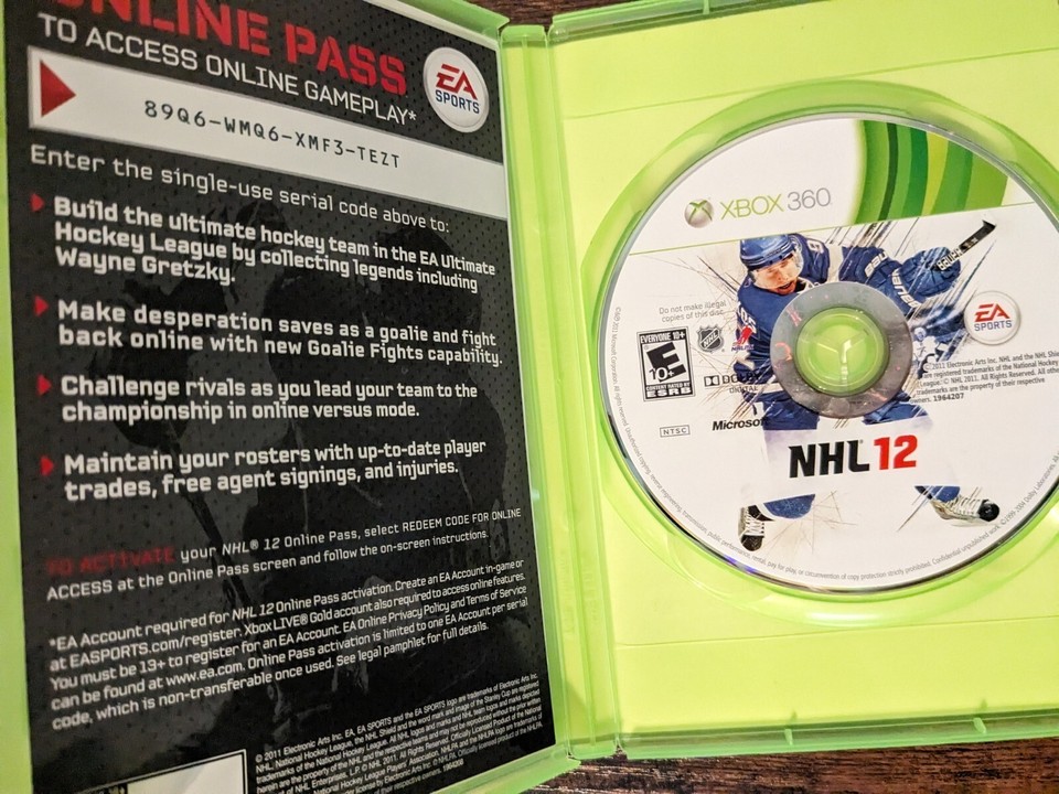 NHL 12 - Microsoft Xbox 360 - Complete Hockey Video Game 14633196429| eBay