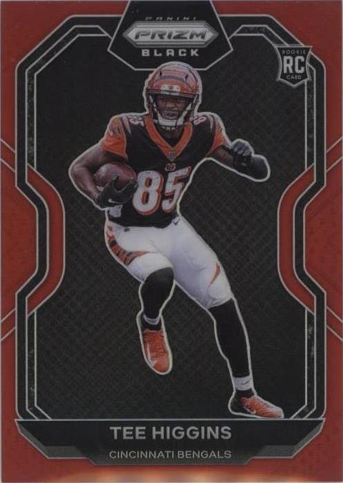 2020 Panini Chronicles - Prizm Black Tee Higgins #PB-10 Red /99 (RC ...
