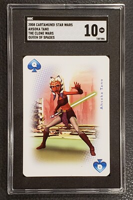 2008 STAR WARS THE CLONE WARS AHSOKA TANO CARTAMUNDI QUEEN of SPADES ...