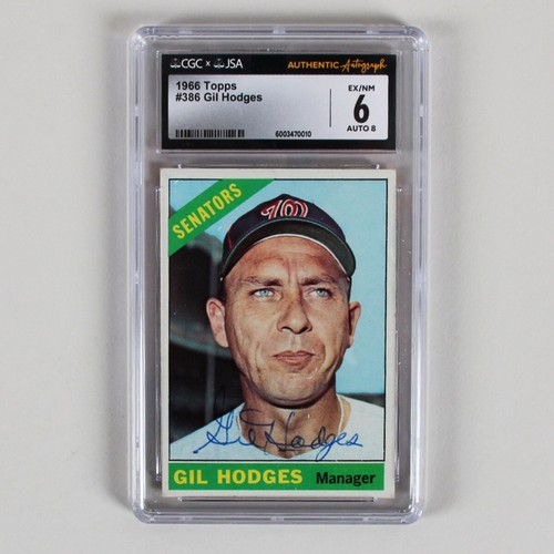 1966 Topps Gil Hodges Graded Card #386 Signed – CGC 6 AUTO 8 | eBay