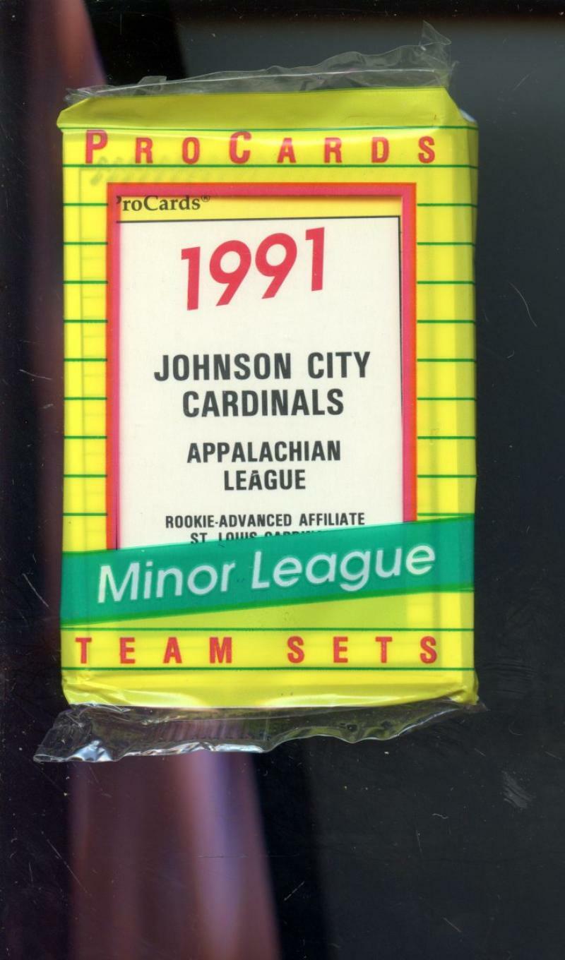 1991 ProCards Johnson City Cardinals St. Louis Minor League Baseball ...