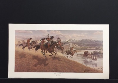 Joe Grandee Limited Edition Signed Print "The Warriors Of The Big Horns ...