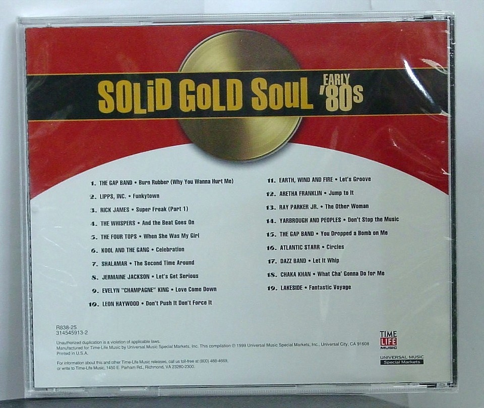 New Rare "Solid Gold Soul: Early '80s" Time Life | eBay