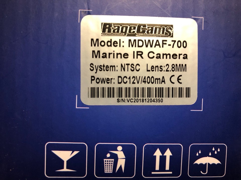 WATERPROOF MARINE IR DAY NIGHT VISION DOCKING BACKUP CAMERA for ...