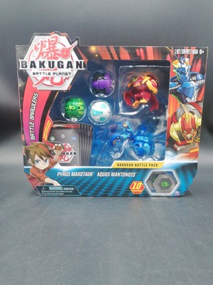 Bakugan Battle Brawlers PYRUS TITANIUM DRAGONOID Set Aquos H6 | eBay