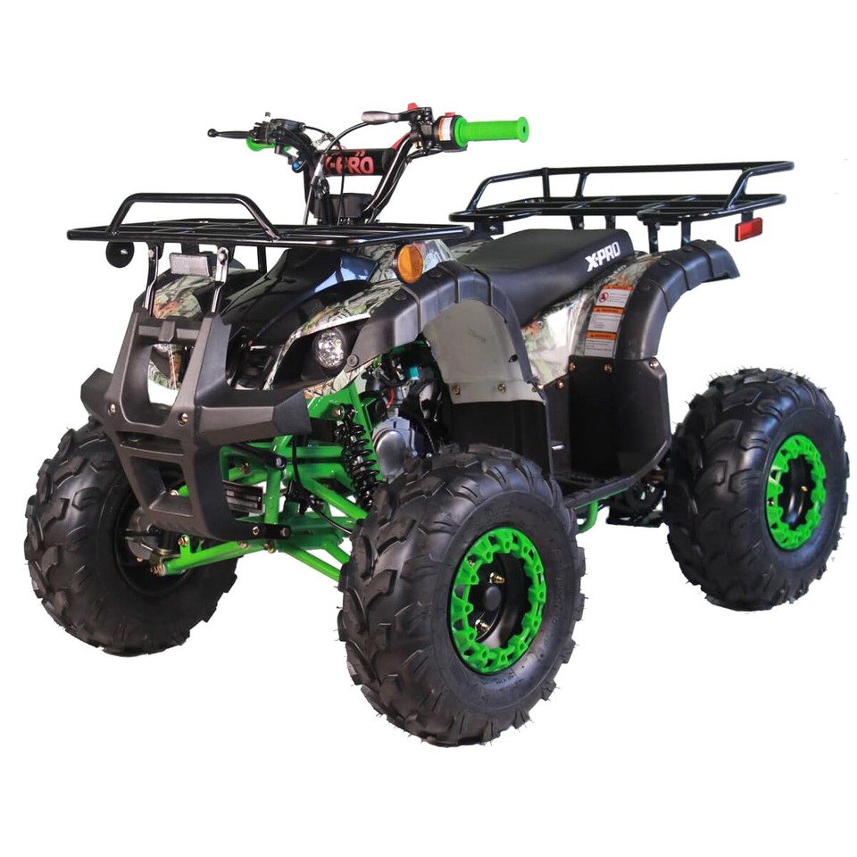 X-PRO Hawk 125cc ATV Quad 4 Wheeler Gas Powered for Kids Youth, LED ...