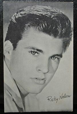 Vintage EXIBIT CARD - RICKY NELSON Biography Card-Courtesy Billboard ...