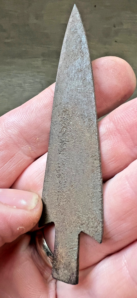 Nice Plains Indian Iron Trade Point 3 3/4" Authentic Arrowhead Native ...