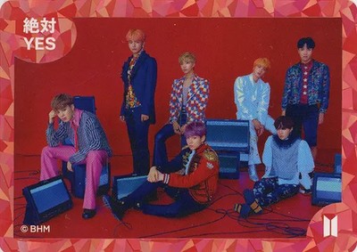 Card only Bts Absolute Yes Bonus Group A Background Red What Maniac? | eBay