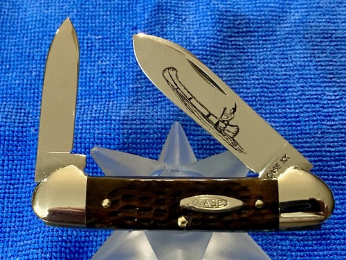 CASE XX CUTLERY CO USA 1965-1969 DARK RED B0NE #62131 (3-5/8”) CANOE ...