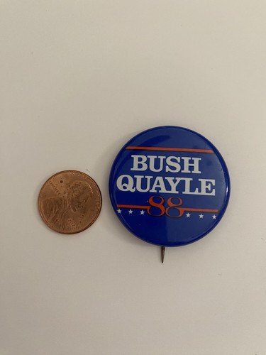 Bush Quayle 88 Pin Back Button P59 | eBay