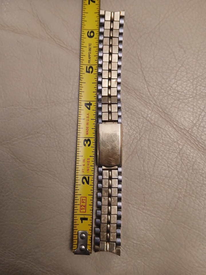 Vintage 18mm JB Champion Brick 14k Gold Filled Stainless Watch Bracelet ...