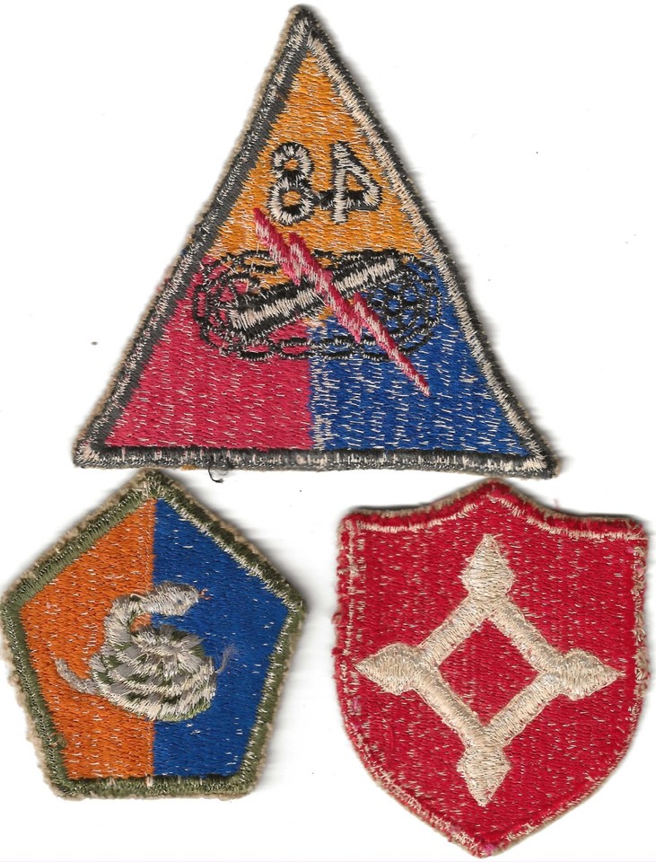 R/ORIG (3) PATCHES (48TH ARMORED DIV, FL NATIONAL STATE GUARD, AND 51ST ...