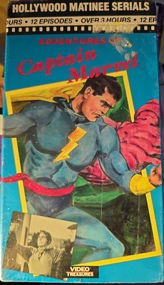 NEW Adventures Of Captain Marvel VHS 2 Tape Set 1992 12 Episodes B&W ...