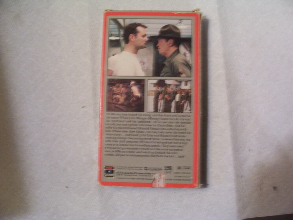 STRIPES BILL MURRAY VHS TAPE | eBay