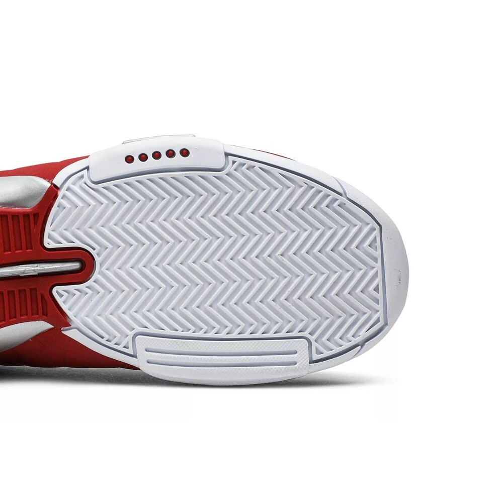 Nike Shox BB4 Varsity Red leather anti-slip Mid-top basketball shoes ...