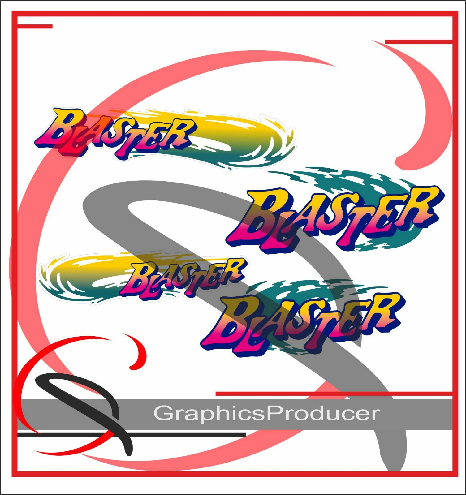 Yamaha Blaster Decals Reproduction Full Set Replica Design 1992 Model ...