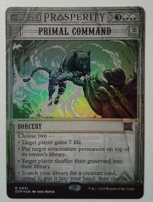 Primal Command *FOIL Rare* Magic MtG x1 OTP Outlaws Breaking News | eBay