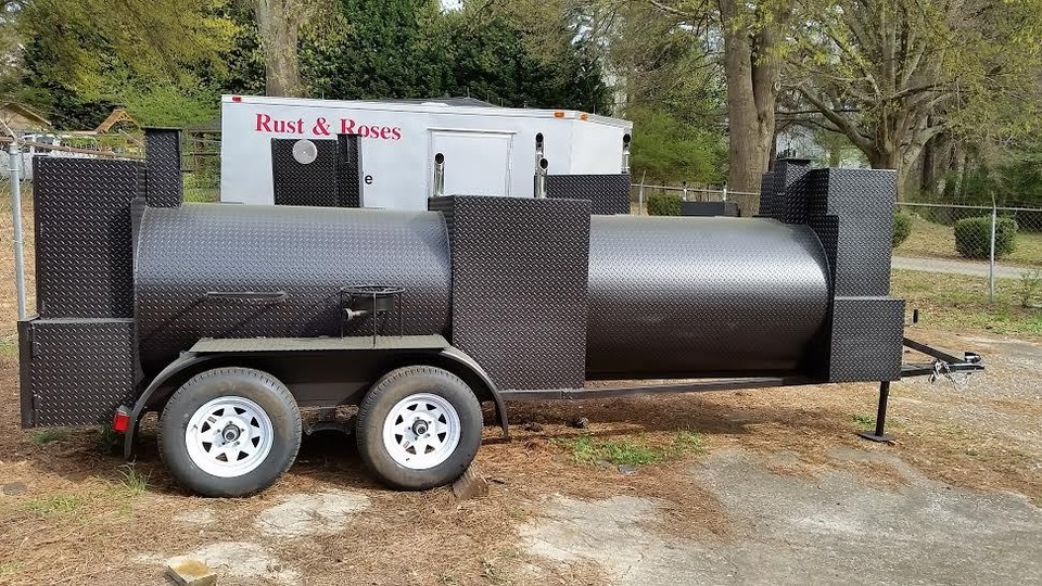 Counter Weights T Rex BBQ Smoker Grill Trailer Business Food Truck ...