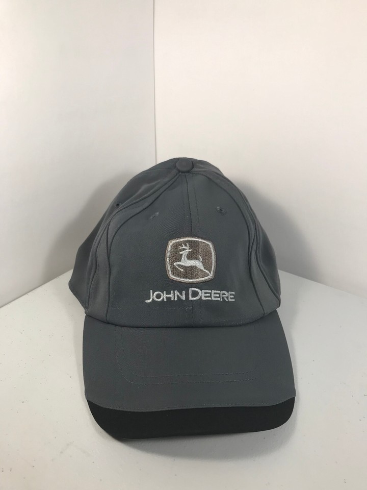 New with inner tags John Deere Grey Cap Trucker Hat Adjustable Strap | eBay
