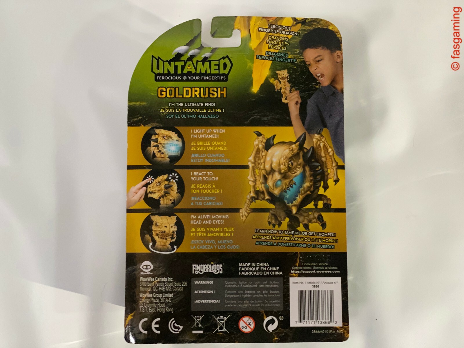 Fingerlings Untamed LIMITED EDITION Gold Rush Golden Dragon Lights ...