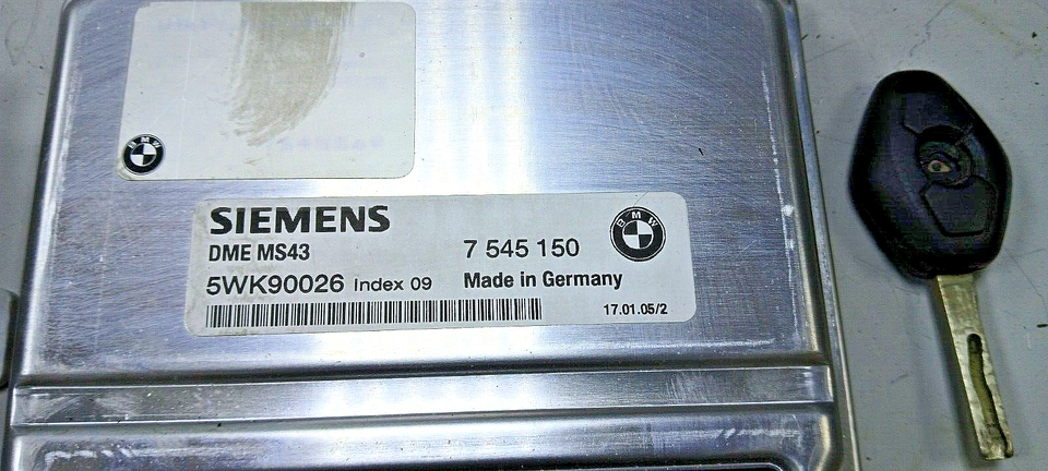 BMW E46 E39 E53 E36 3 5 X5 Z3 series 3.0i M54 ENGINE DME MS43 ECU SET ...