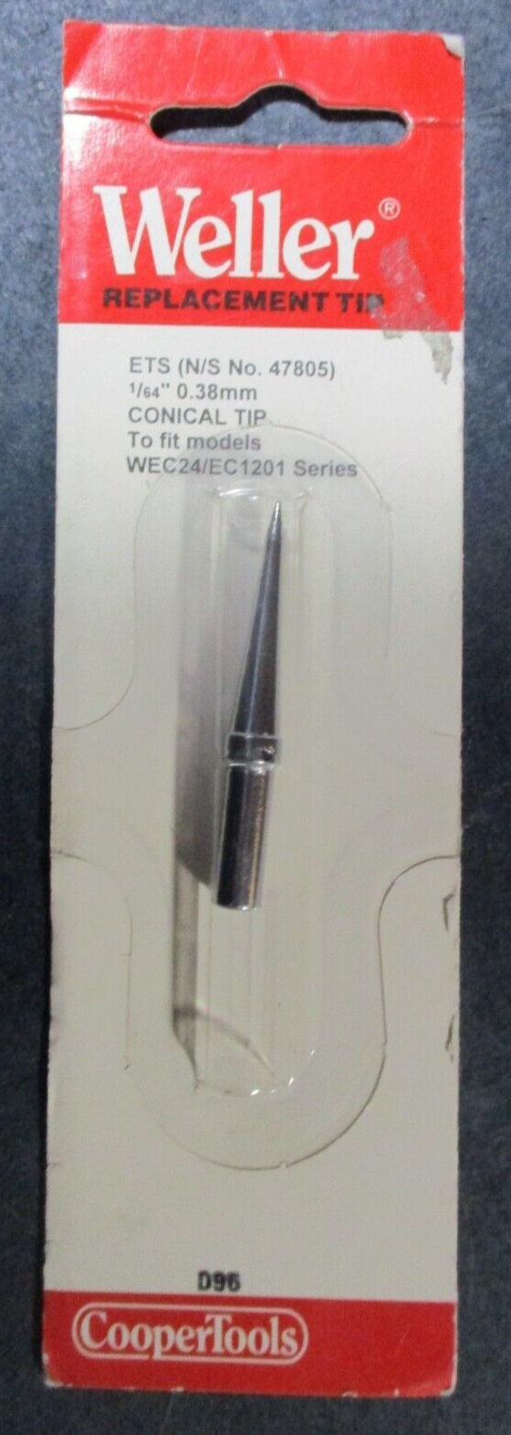 Cooper Weller Replacement Tip ETS (47805) 1/64" 0.38mm Conical Tip to ...