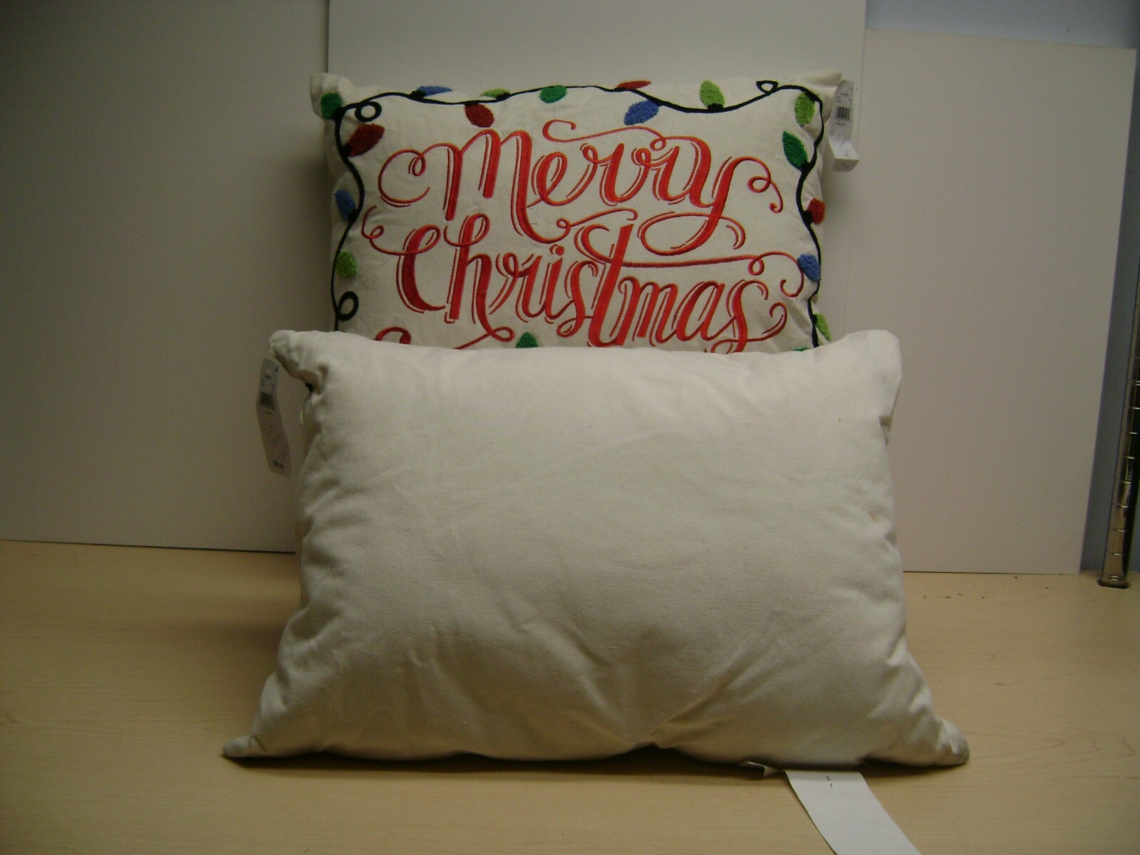 RAZ MERRY CHRISTMAS HOLIDAY LIGHTS TOSS DECORATIVE RECTANGLE PILLOWS ...