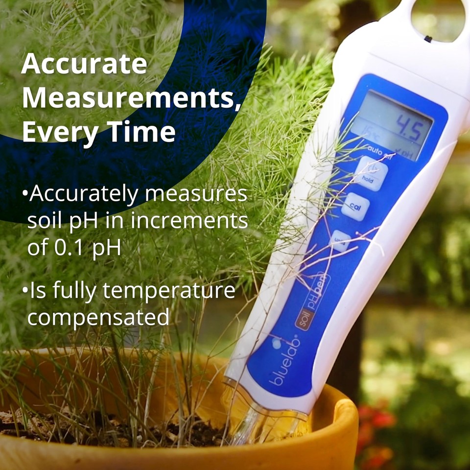 Bluelab PENSOILPH Soil pH Pen, Digital Meter and Water Test Kit, Also ...