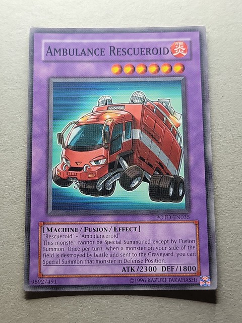 Yu-Gi-Oh! TCG Ambulance Rescueroid Power of the Duelist POTD-EN035 1st ...