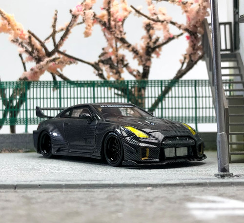 CM 1:64 Full Carbon LBWK GTR R35 GT Racing Sport Model Diecast Metal ...