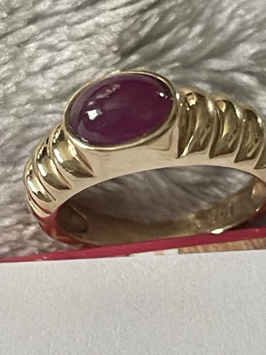 Gold Ruby Pinky Ring 4usa 14k yellow gold | eBay UK