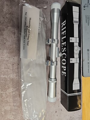 MARLIN 4X20 SILVER .22 LR .17 HMR RIMFIRE RIFLE SCOPE FITS RUGER 10/22 ...