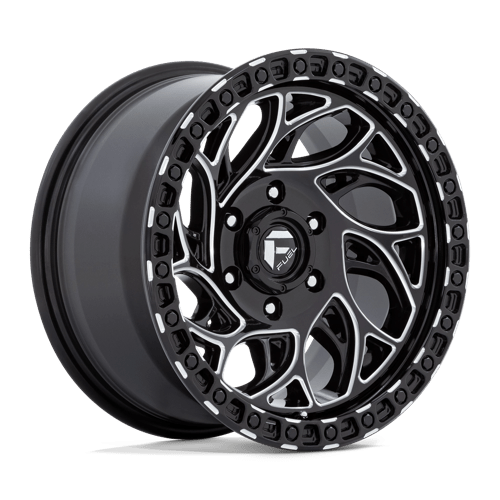 15X8 Fuel 1PC D840 RUNNER OR 5X5.5 -19MM GLOSS BLACK MILLED ...
