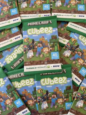 Woolworths Cubeez Minecraft X 120 Unopened New Cards Collectables ...