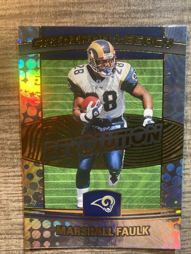Marshall Faulk Gridiron Legacy 2025 Panini Revolution Football Card #9 ...