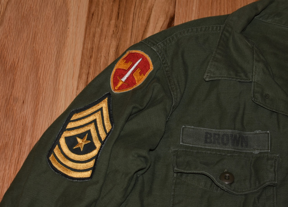Vintage 1960s MACV 3rd RRU Intelligence Vietnam Army Shirt Uniform ...