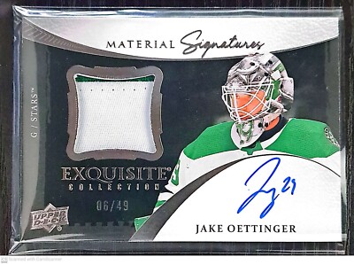 2023-24 Upper Deck Exquisite Collection Material Signatures Jake ...