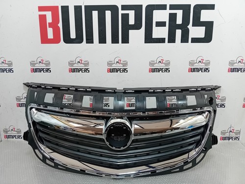VAUXHALL INSIGNIA 2014-2017 FACELIFT FRONT BUMPER TOP GRILL + CHROME ...