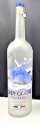 GREY GOOSE VODKA EMPTY BOTTLE 1.75 LITER GLASS BOTTLE, imported from ...