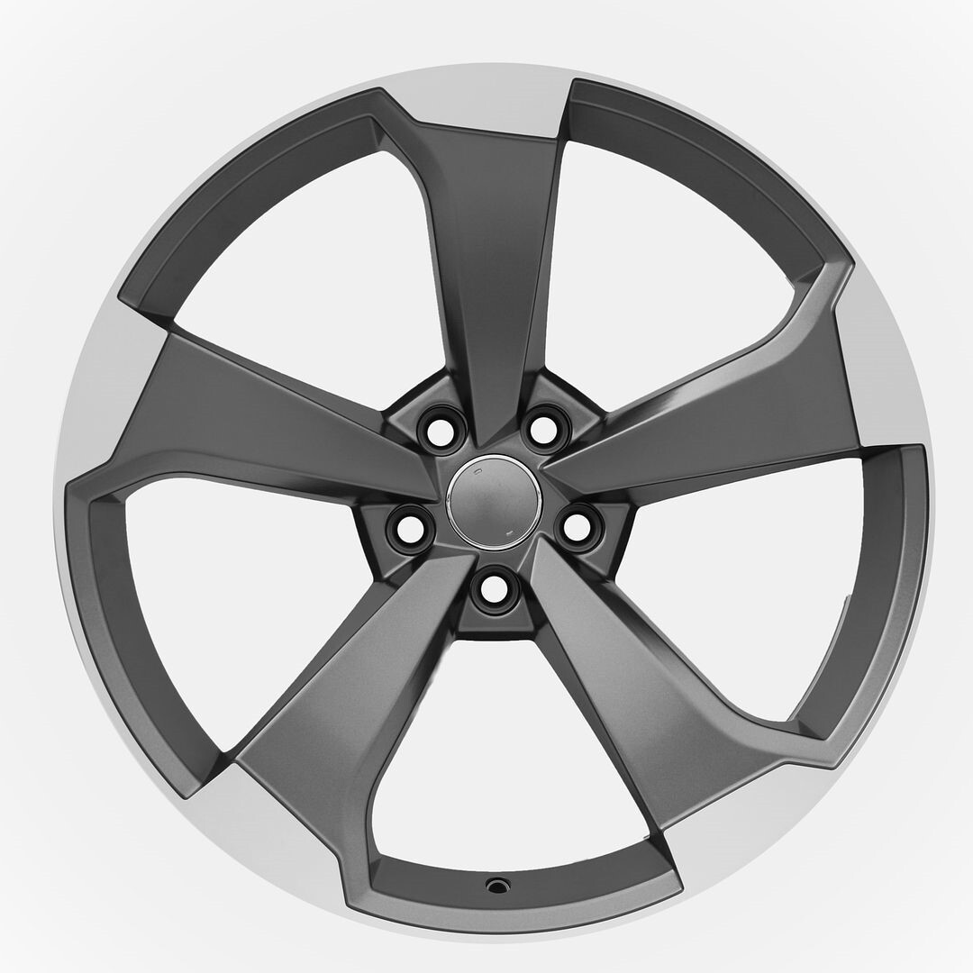 18" ROTOR STYLE GUNMETAL WHEELS RIMS FITS AUDI S3 RS3 RS5 RS7 S LINE ...