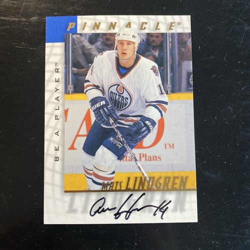 1997-98 Pinnacle Hockey Be A Player On Card Autograph Mats Lindgren ...