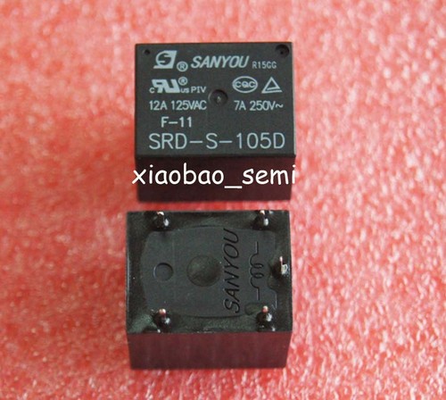 5pcs New 5VDC SANYOU SRD-S-105D 12A 125VAC Power Relay 5pin | eBay