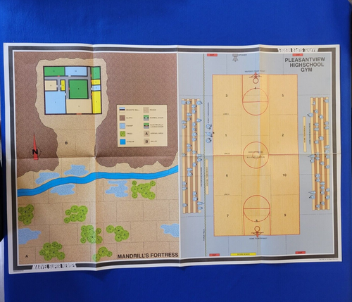 Marvel Super Heroes Roleplaying The Uncanny X-Men Map - TSR 6896xxx0701 ...