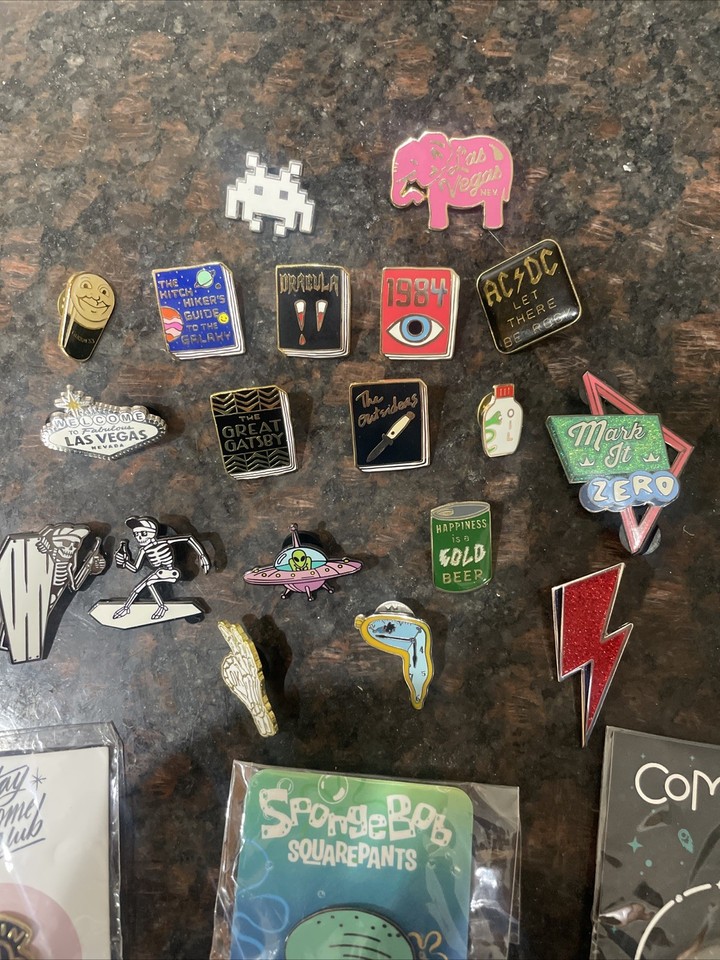 22 Enamel Pin Collection Strike Gently, Pintrill, Pinsanity | eBay