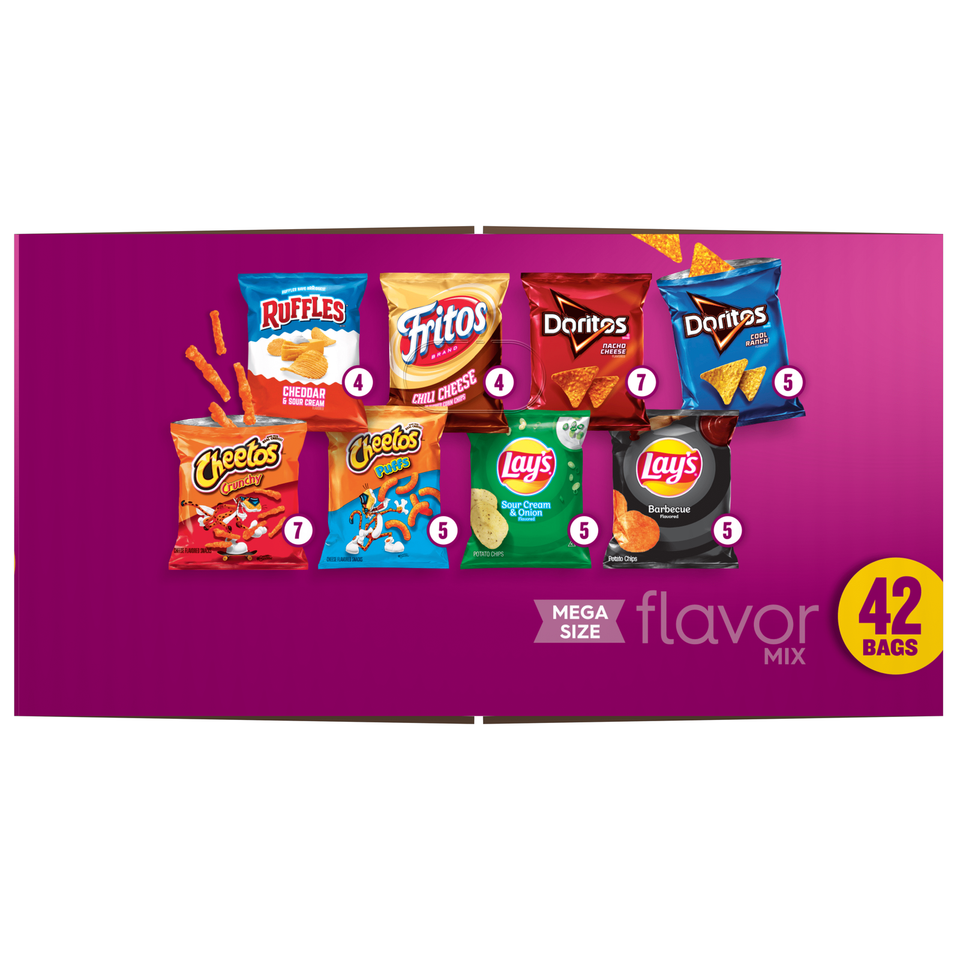 Frito-Lay Flavor Mix Variety Pack Snack Chips, 42 Count Multipack | eBay