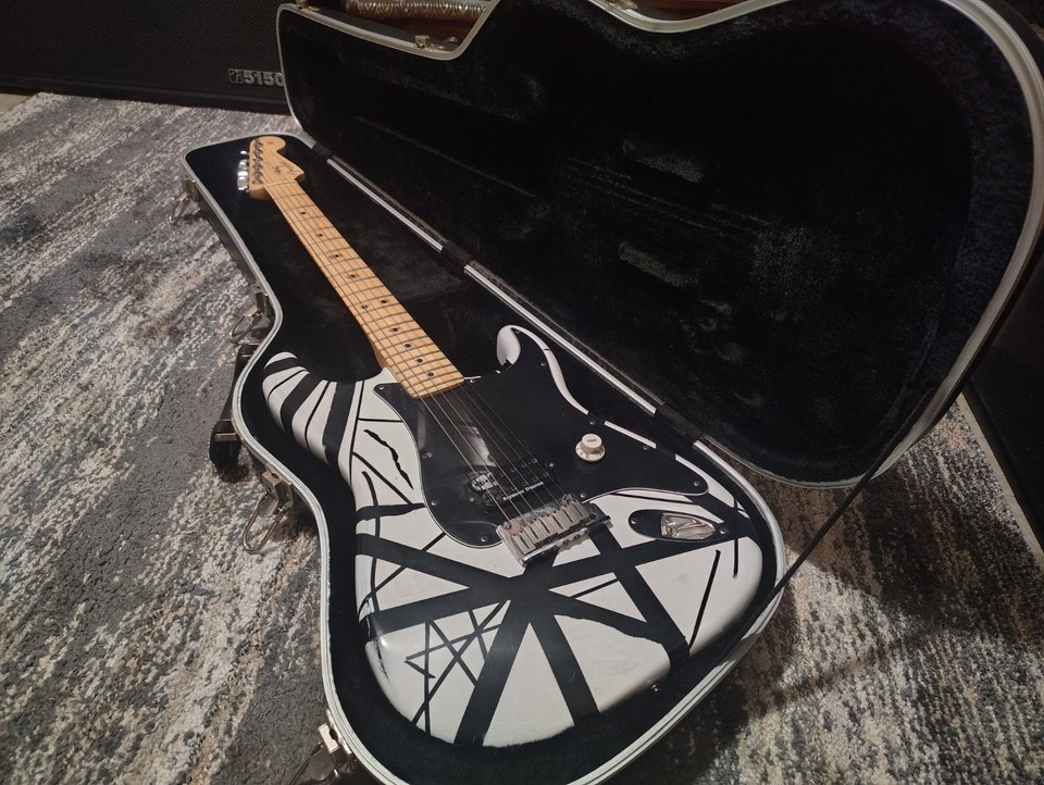 🔥USA Fender Strat Frankenstrat Tribute Eddie Van Halen 1978 Style | eBay