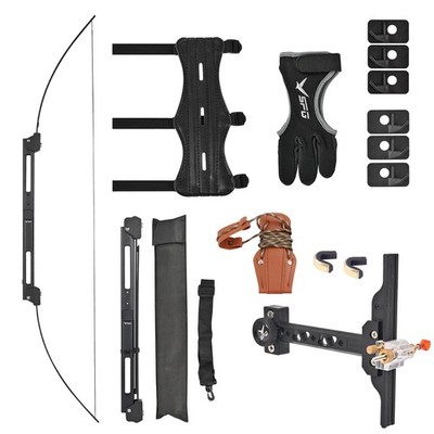 Archery Portable 55" Folding Bow Recurve Bow Set for Right and Left ...