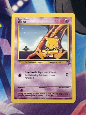 Pokemon TCG - Abra 065/130 Base Set 2 Regular - LP | eBay