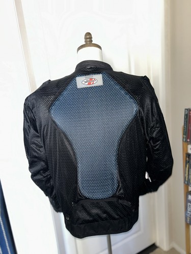 Joe Rocket Motorcycle Jacket Mens 48 Black Genuine Leather Padded ...